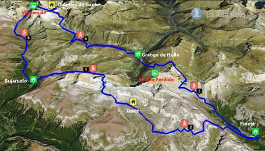 La Alta ruta de los perdidos. Monte Perdido y Vignemale. Pineta ...